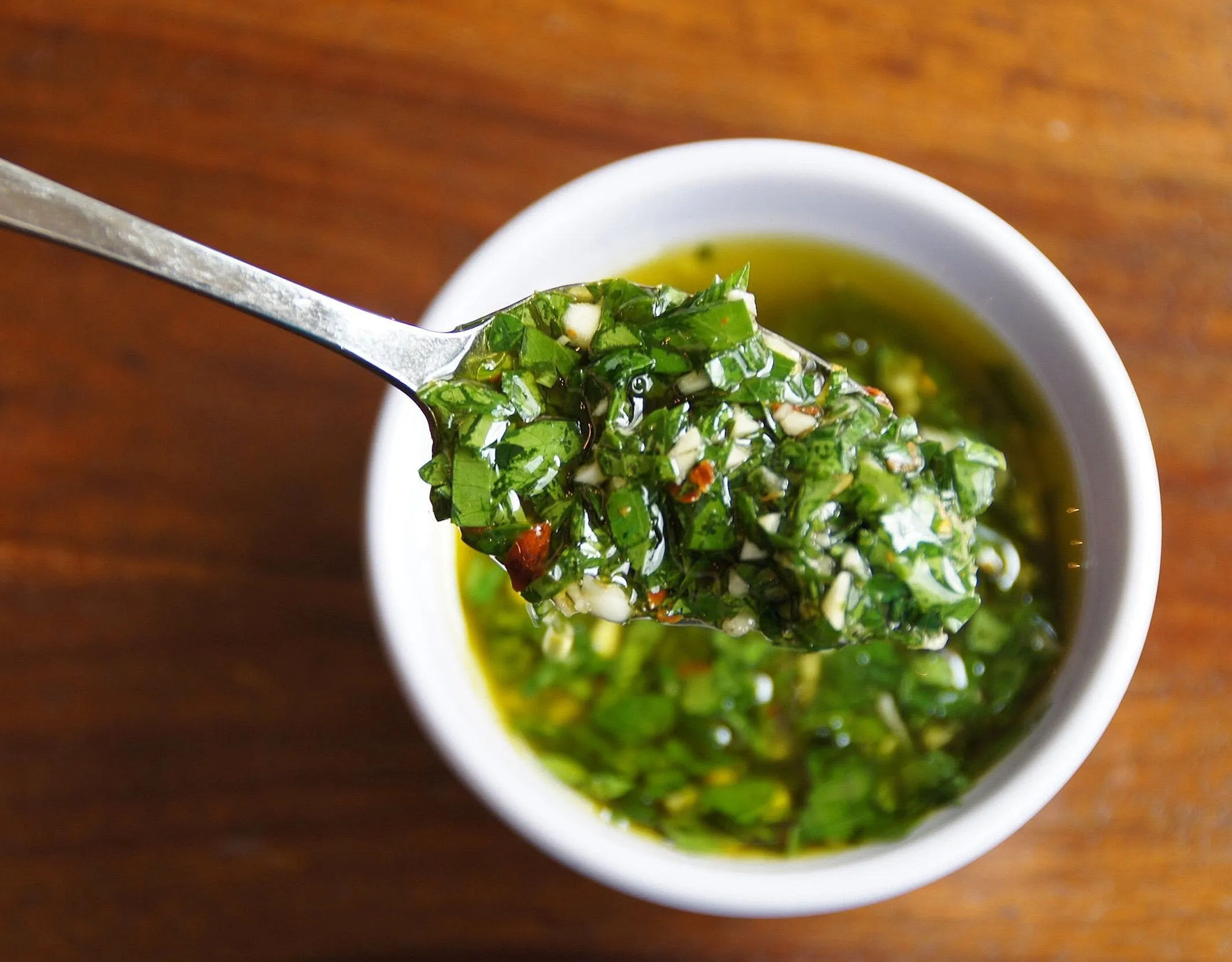 Easy Chimichurri with Parsley and Cilantro - Land of 10,000 Recipes