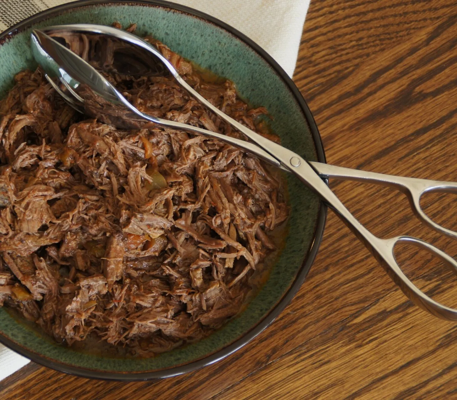 Crockpot Shredded Beef (made with salsa)