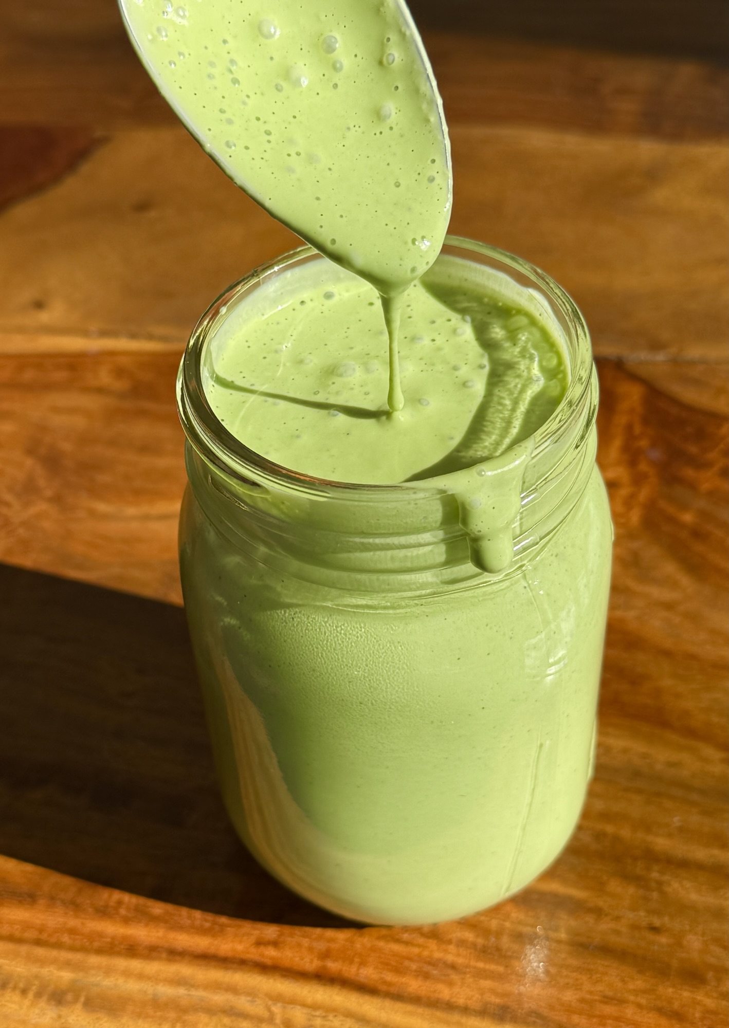 Creamy Green Sauce (made with cilantro) - Land of 10,000 Recipes